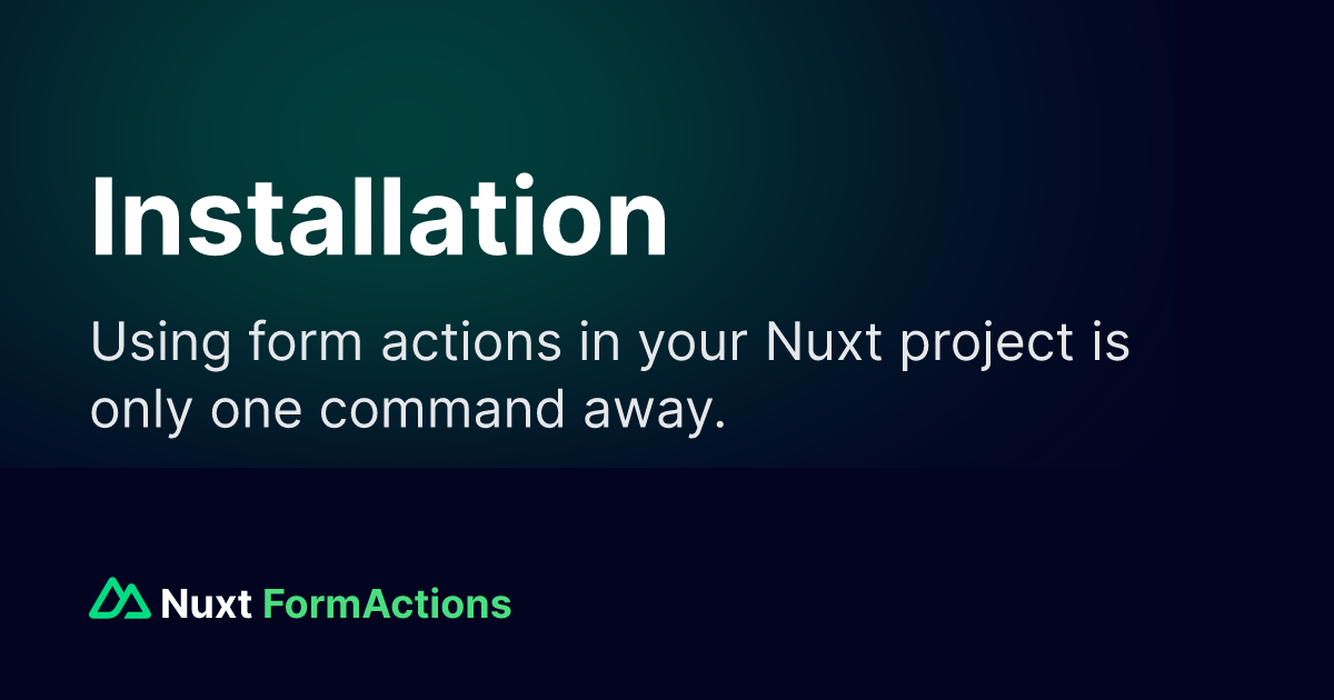 Form Actions Nuxt Documentation Form Actions Nuxt Documentation