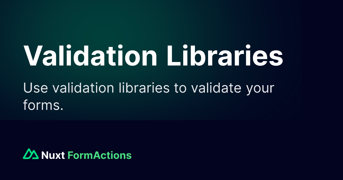 Form Actions Nuxt Documentation Form Actions Nuxt Documentation
